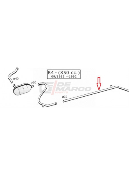 Tubo Scarico Finale R4 845-1108cc, R4 F4 e R4 F6 | De Marco Parts