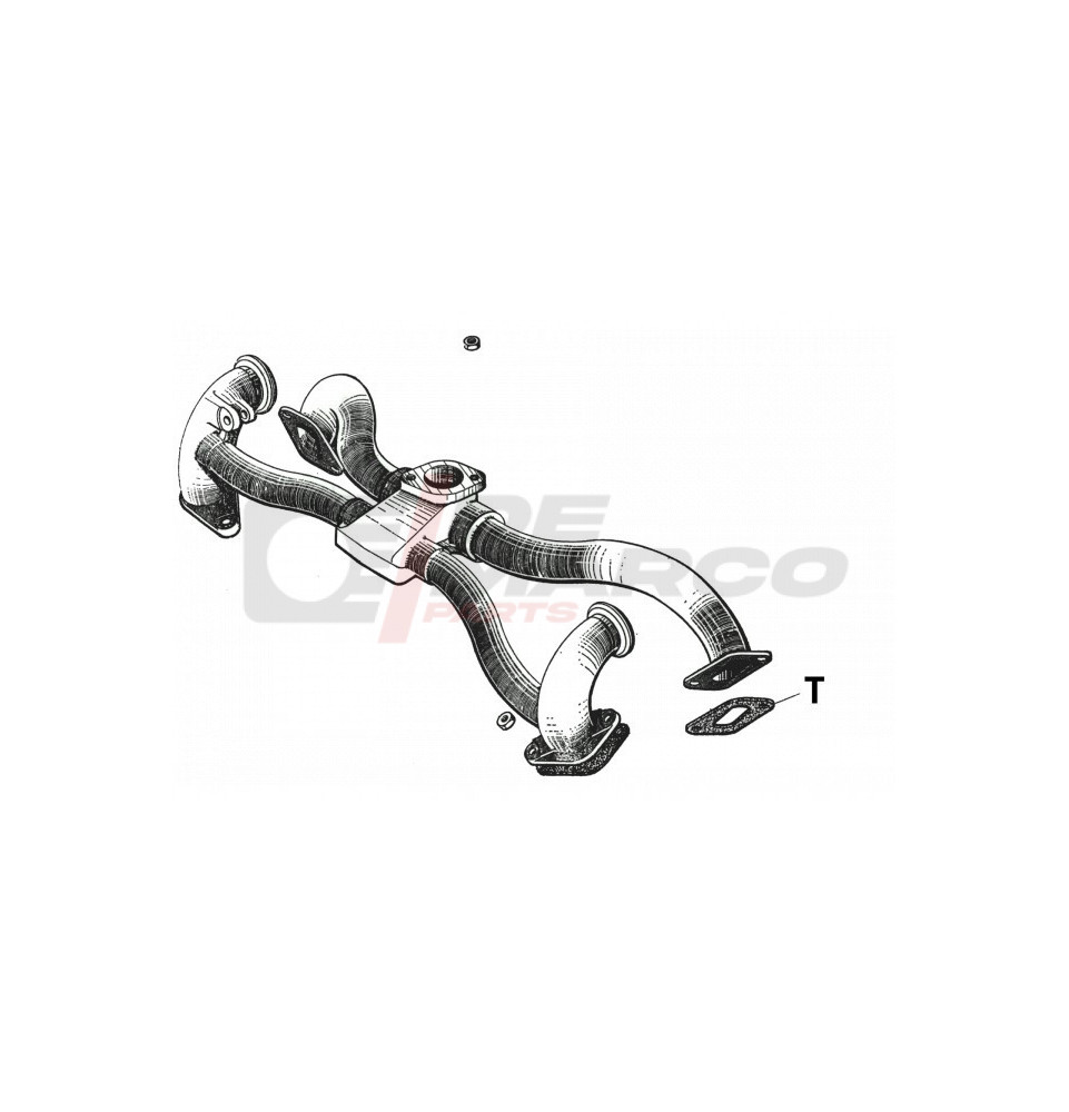 Intake manifold gasket for Citroen 2CV, Dyane, Mehari, Ami 6/8