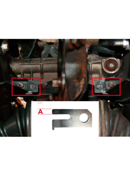Galvanized Shim N.2 Measures 9,9mm For R4 Steering Box Adjustment