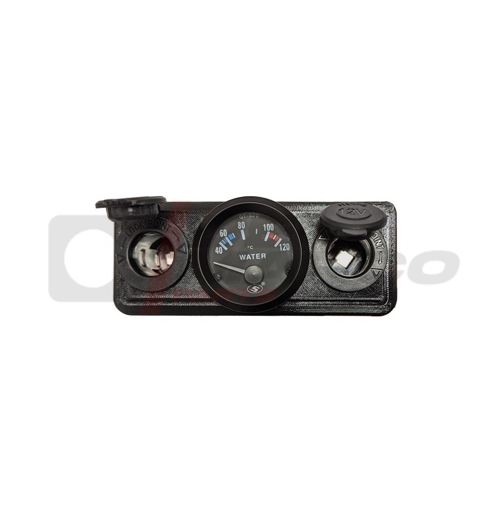 Complete Water Temperature Gauge Kit 40-120°C for Renault 4, R5 and R6
