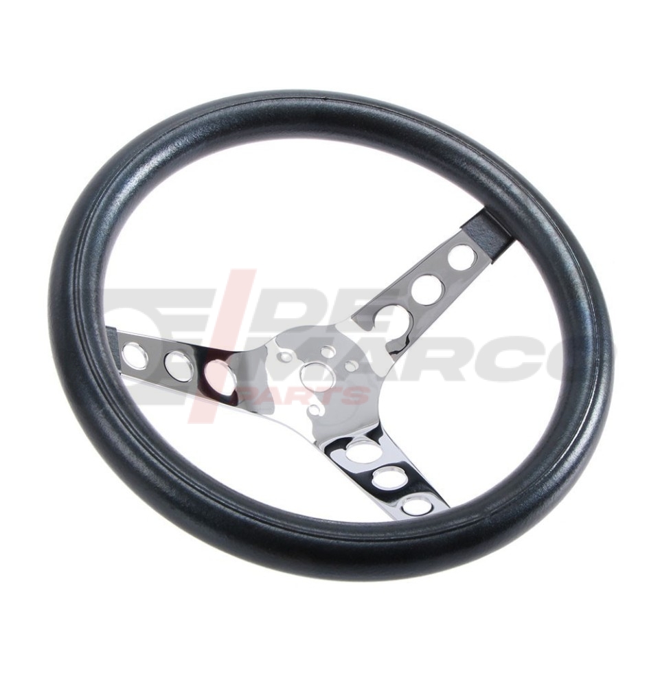 Volante Grant cromado de 3 radios y 35 cm de diámetro | De Marco Parts