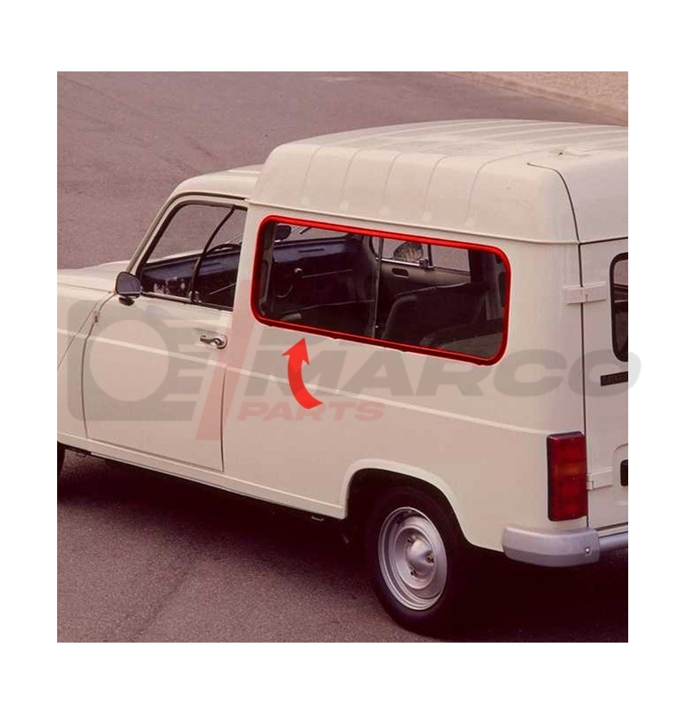 Pair of Rear Sliding Glass Seals R4 F6 Van | De Marco Parts