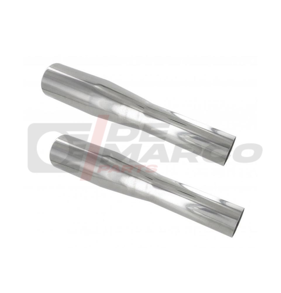 Tail Conic Pipes Stainless Steel (Pair) For Beetle, Karmann Ghia