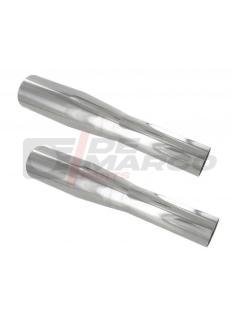 Tail Conic Pipes Stainless Steel (Pair) For Beetle, Karmann Ghia