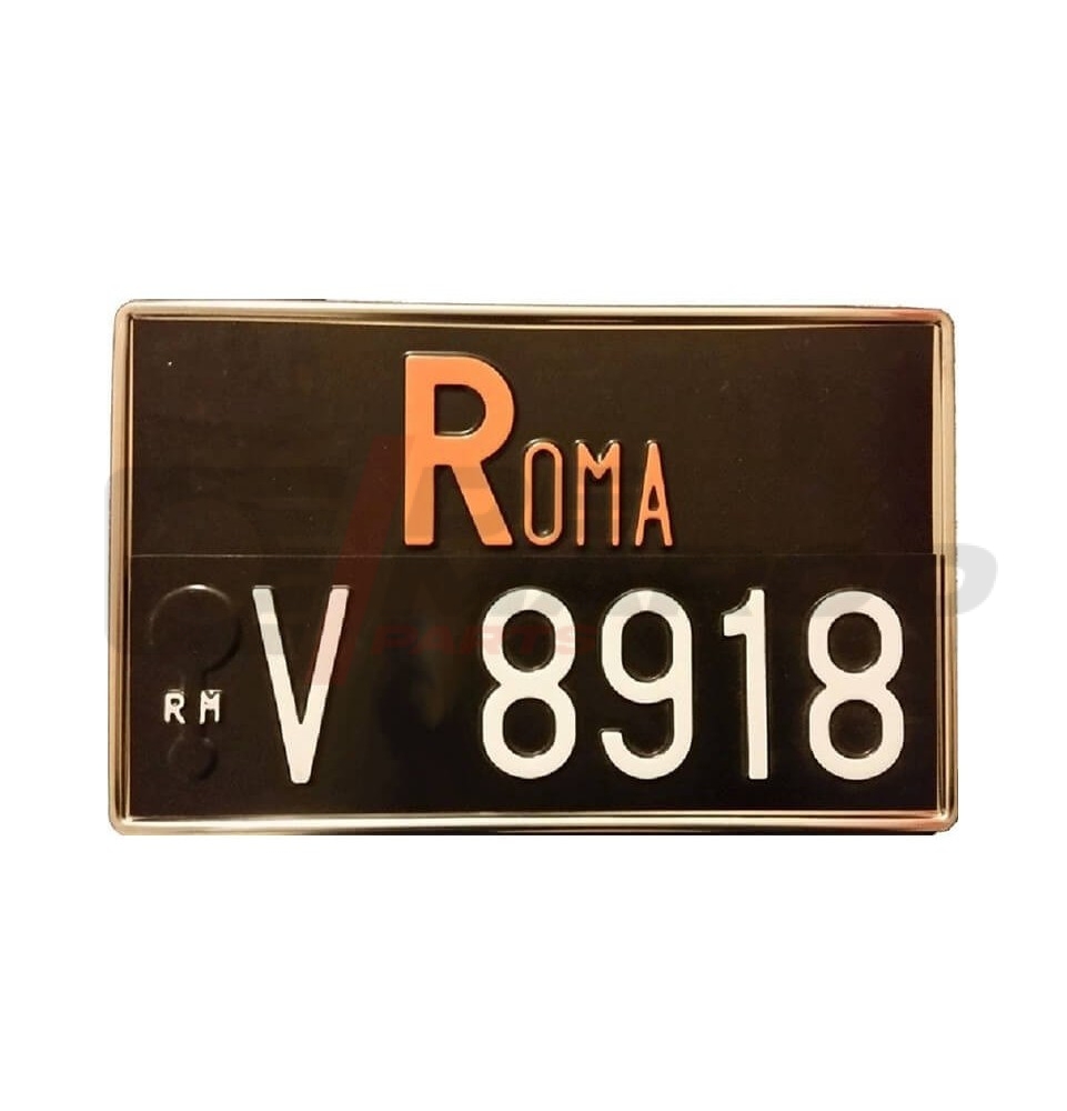 Stainless Steel Rear License Plate Holder for Vintage Cars 1975-1994