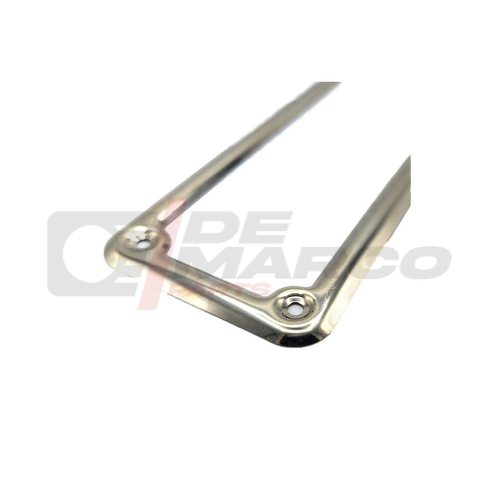 Front license plate frame in stainless steel for cars up to 1985