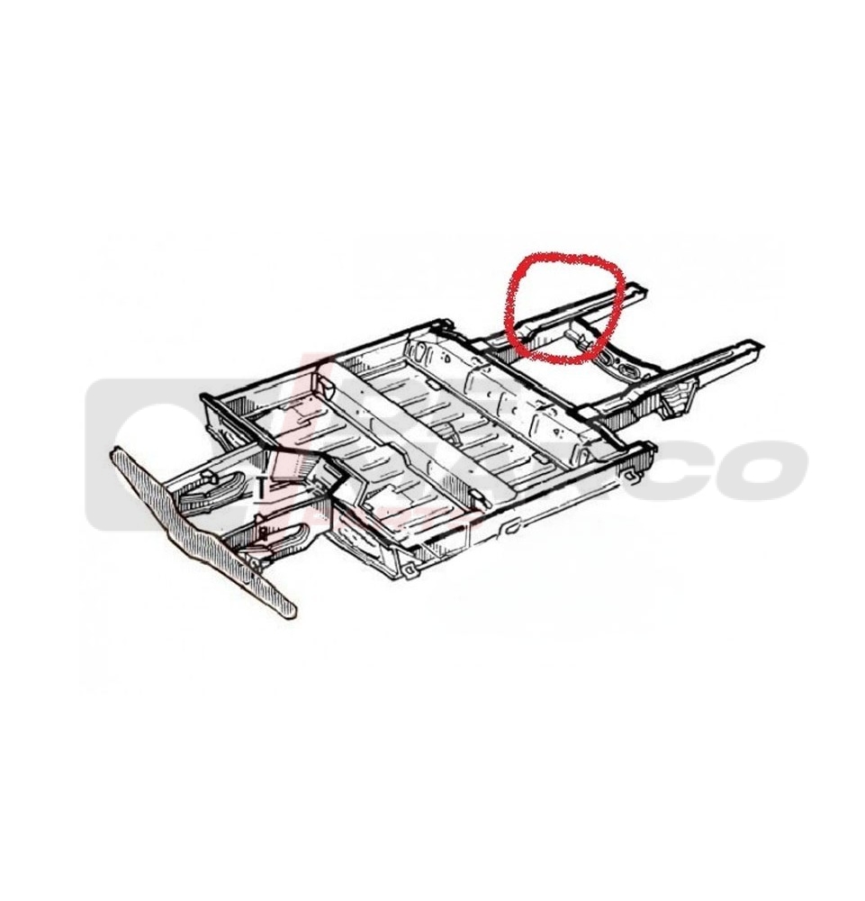 Right Rear Final Chassis Frame Renault 4 | De Marco Parts