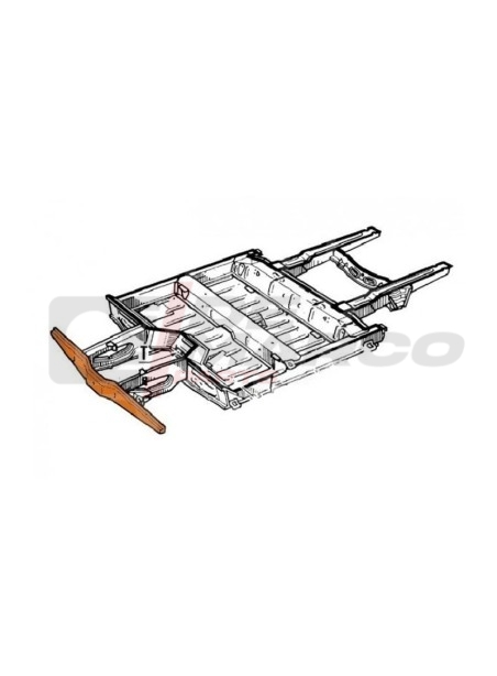 Galvanized Front Crossmember for Renault 4 and R16 | De Marco Parts