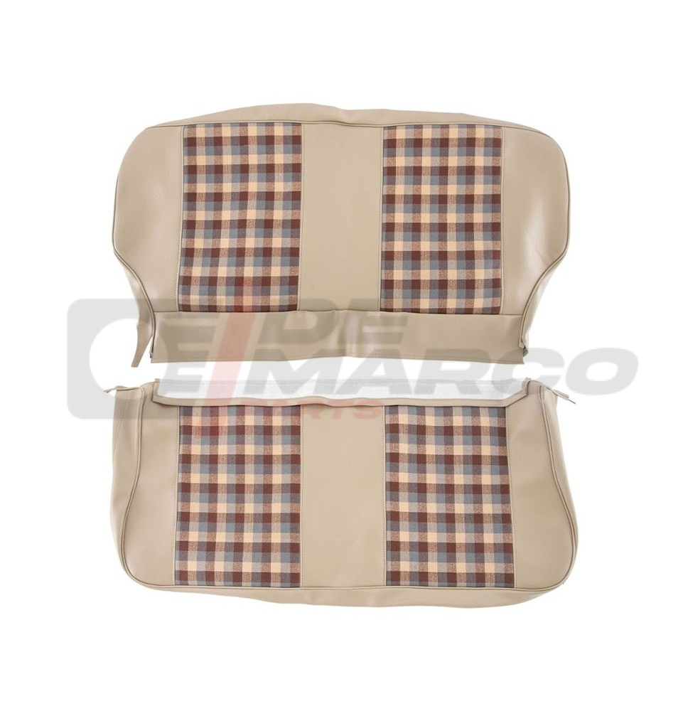 Set Rivestimenti Sedili "Scozzese" Beige-Marrone-Grigio Renault 4
