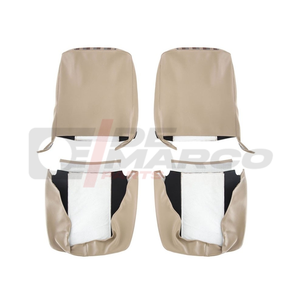 Set Rivestimenti Sedili "Scozzese" Beige-Marrone-Grigio Renault 4