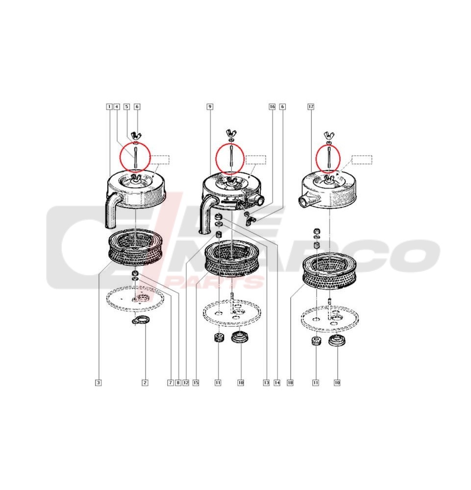 Threaded Rod for Metal Filter Box Renault | De Marco Parts