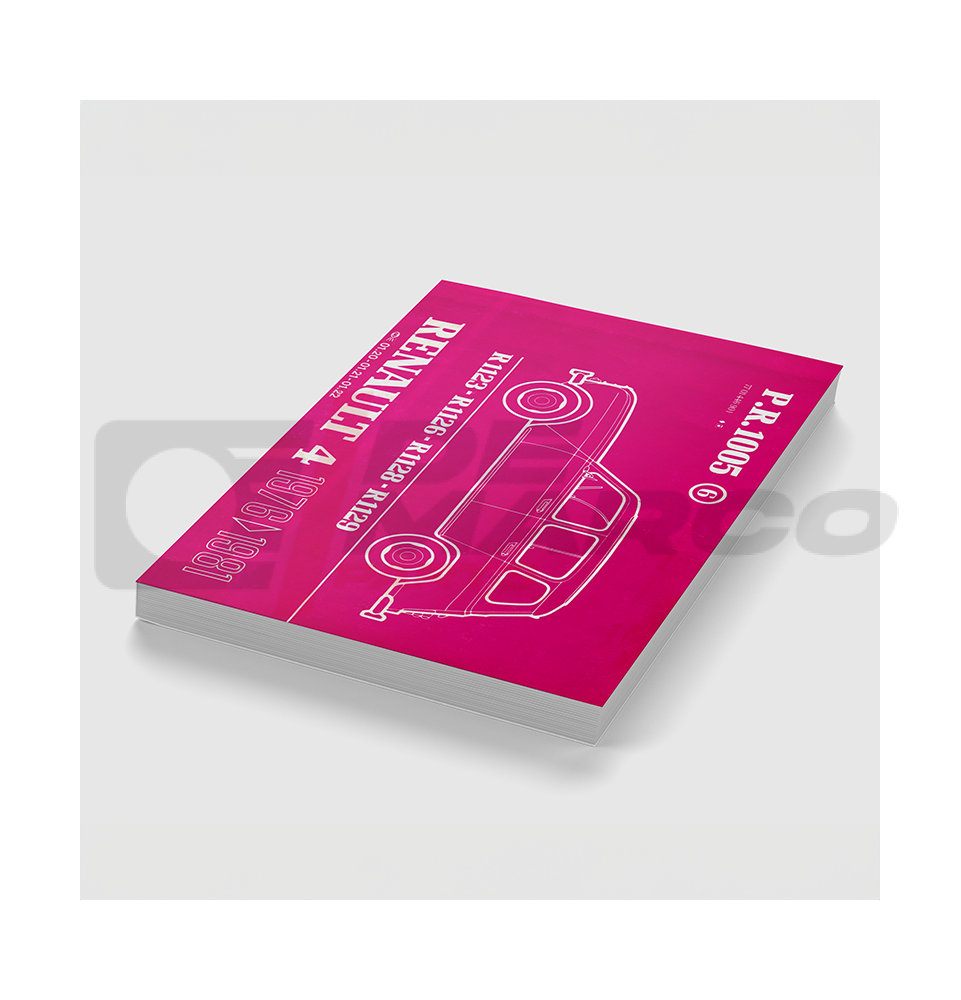 Original Renault spare parts catalog PDF R4 845cc and 1108cc