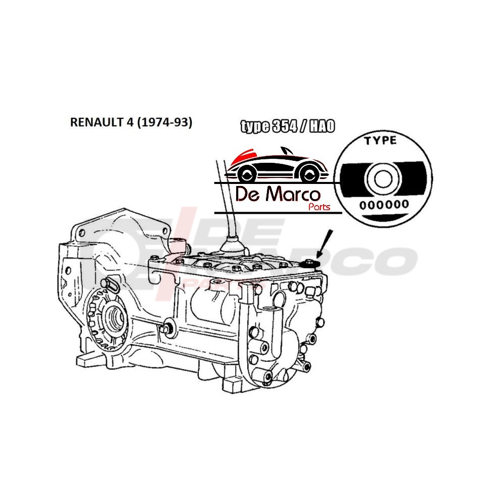 Gearbox Gasket Set Renault 4 (type 354 - HA0) | De Marco Parts